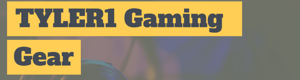 TYLER1 Gaming Gear und LoL Setup